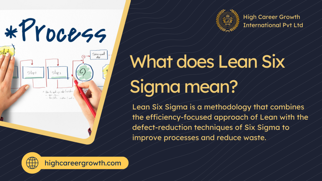 What does Lean Six Sigma means? - High Career Growth International Pvt Ltd